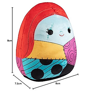 Squishmallows Original 8-Inch Sally - Nightmare Before Christmas - Official Jazwares Halloween Plush - Collectible Soft & Squishy Stuffed Animal Toy - Gift for Kids, Girls & Boys