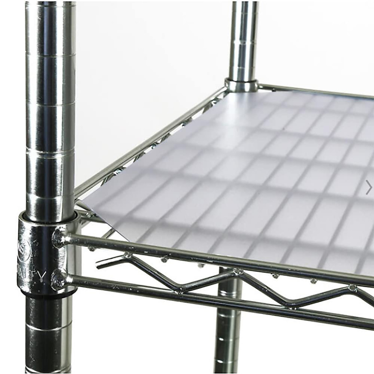 QECOR (Clear, 48" x 24" x 4) Heavy Duty Premium 0.76mm Wire Shelf Liners Set, Waterproof for Metal Rack Protector, Kitchen, Garage, Nonslip Mats for Tier Shelving Unit