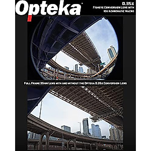 Opteka 58MM 0.35x Fisheye Wide Angle Lens Compatible with Canon DSLR Cameras Including Macro Close Up Attachment