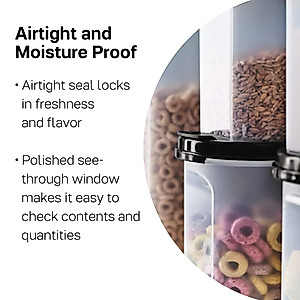 Tupperware Brand Modular Mates Oval Set - 5 Dry Food Storage Containers with Lids (2 Cup, 4¾ Cup, 7¼ Cup, 9¾ Cup & 12¼ Cup Sizes) - Airtight, Dishwasher Safe & BPA Free