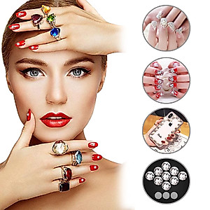 1440PCS Crystal Rhinestones SS20 4.8mm Flatback Glass Rhinestones Gemstones Diamantes for Clothes Shoes Nails Art Crafts Decoration