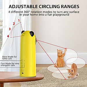 Laser Pointer & Interactive Puzzle Toy for Indoor Cats - Automatic, Cat Stuff, Kitty Toys