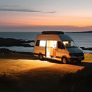 Camco 54880 F8T5/CW Fluorescent White Light Bulb, 8 watt - Pack of 2