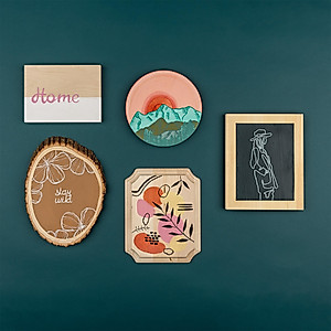 Walnut Hollow Medium Basswood Rustic Round Wood Slices with Live Edge Bark, Bulk Value Pack, 12-Pack