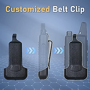 TIDRADIO TD-M8 2 Way Radio Walkie Talkies Rechargeable VOX License-Free Two Way Radio with Earpiece Walkie Talkies for Adults School Church Restaurant Business Office (10 Pack)