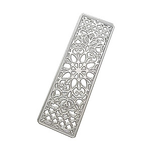 Mvchifay Cutting Dies Metal Stencils Scrapbooking Tool DIY Craft Carbon Steel Embossing Template for Paper Card Making (Flower frame-14.8x5cm)