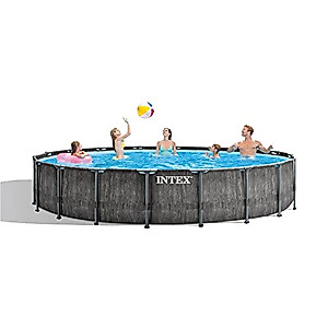 Intex Prism Frame Greywood Above Ground Pool 18 ft 26743EH