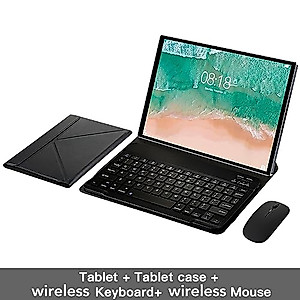 HD Tablet, 1960x1080 Dual Speakers 8800mAh 6GB 128GB 5GWiFi 2 in 1 Tablet for Study (US Plug)