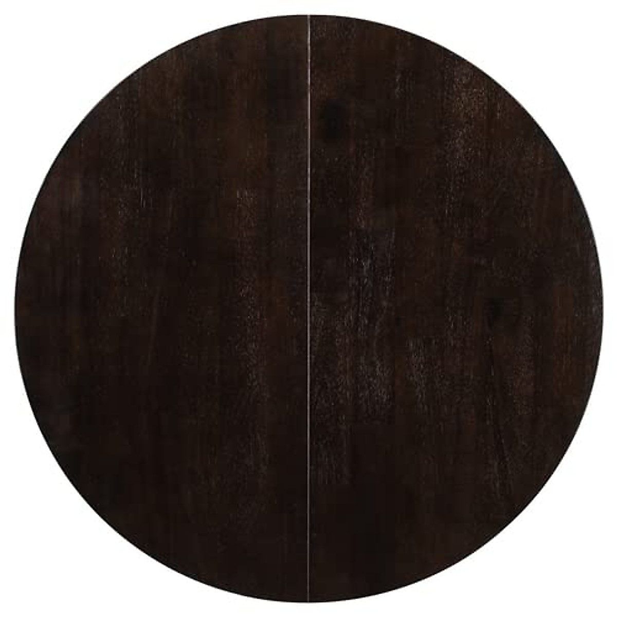 XD Designs Farmhouse Round Extendable Dining Table with 16'' Leaf, Wood Kitchen Table for Kitchen Dining Room