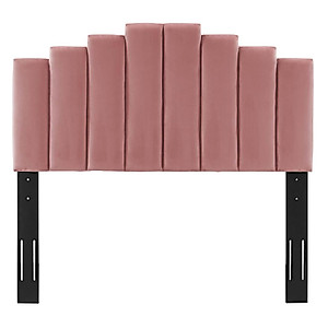 Modway Noelle Performance Velvet Full/Queen Headboard in Dusty Rose
