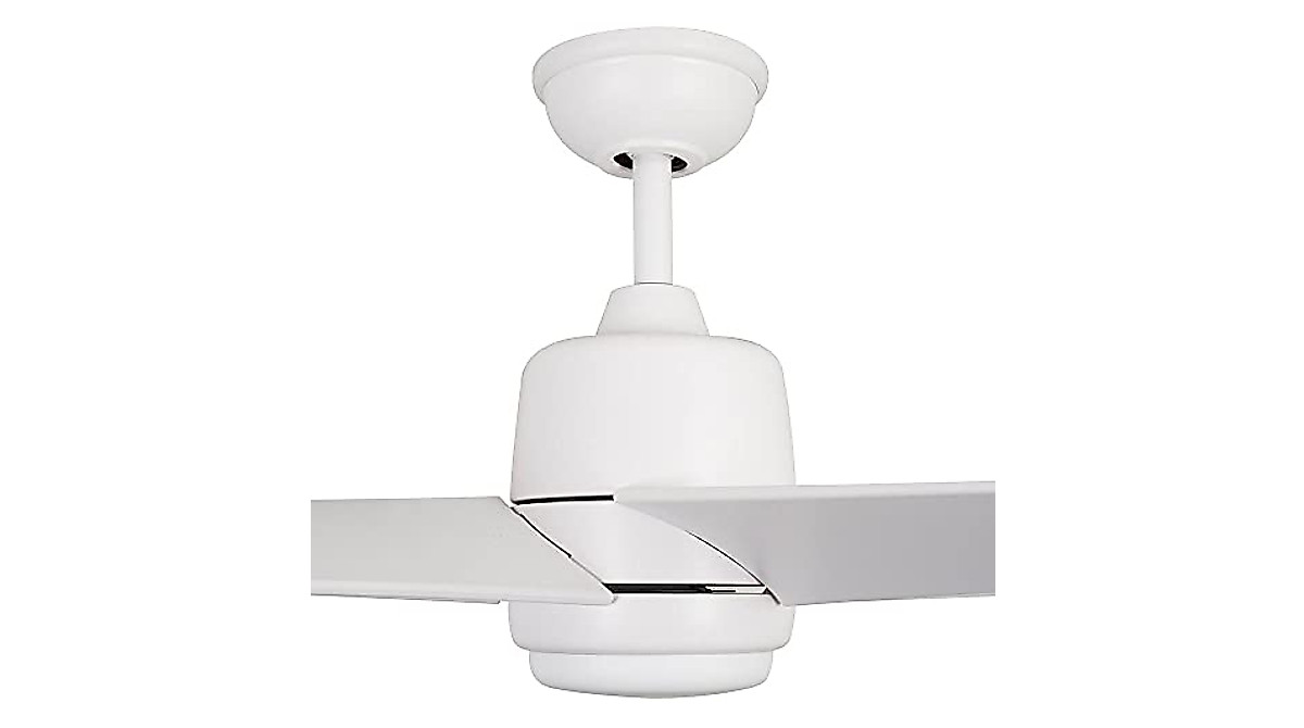 Mena 54 in. White Ceiling Fan with Color-Changing LED & Remote