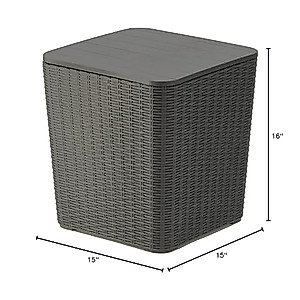 National Outdoor Living SV42-1810220 Arendal Collection All-Weather Storage Deck Box, Brown