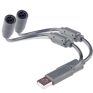 USB Breakaway Cord for Microsoft Xbox 360 & Slim Wired Controller, Dongle Adapter Extension Cable, Pack of 2