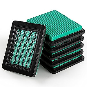 DemJamr 6 Pack 17211-zl8-023 Air Filter Compatible with Honda GCV160 GCV190 GC190 GCV135 GC135 GX100 Engine HRB216 HRC216 HRR216 HRX217 HRT217 HRB217 Lawn Mower
