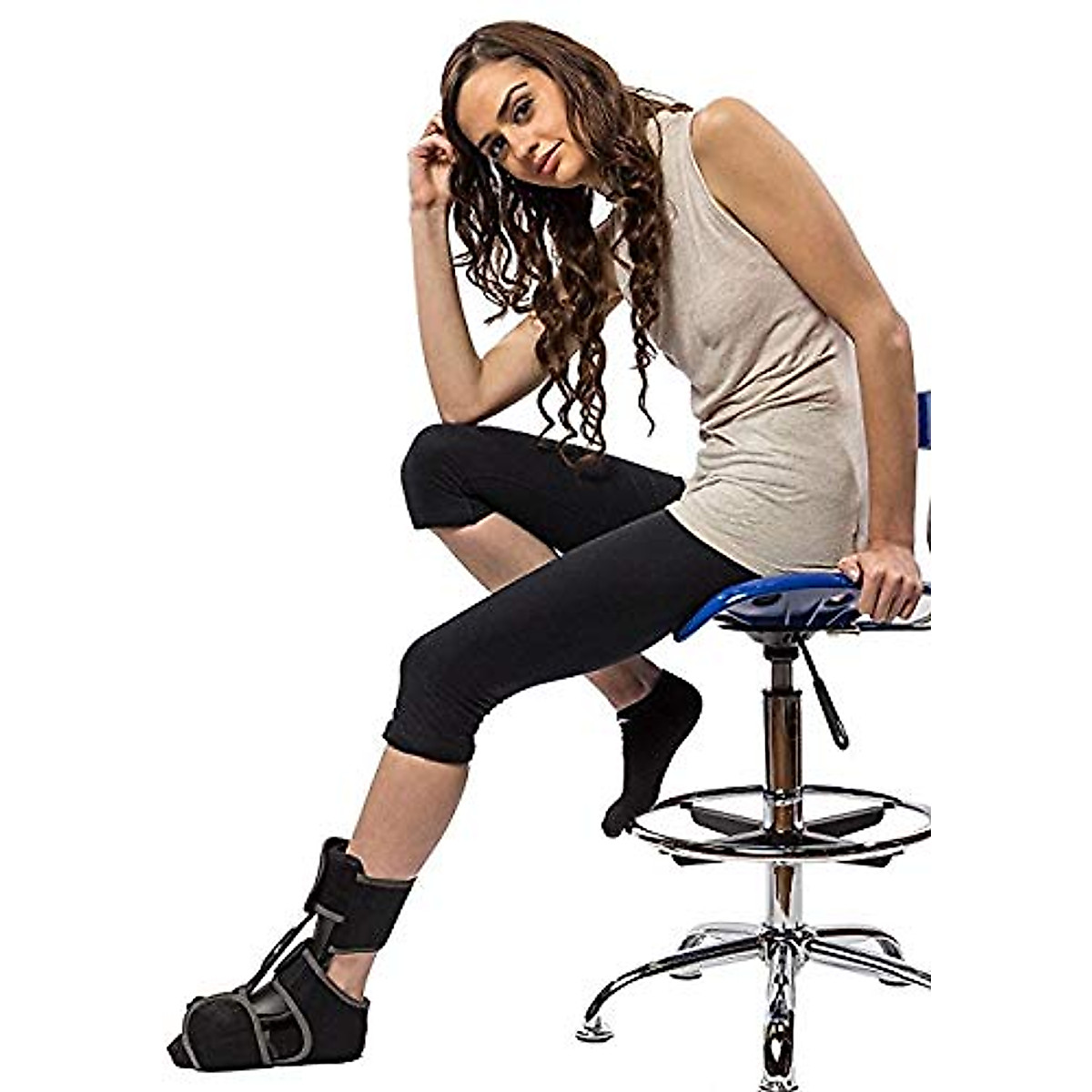 Comfort Dorsal Night Splint - Pain Relief from Plantar Fasciitis, Drop Foot, and Achilles Tendinitis - Small/Medium