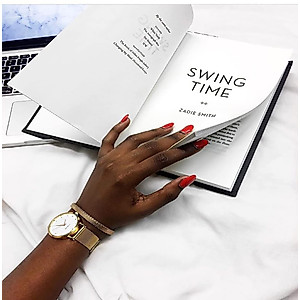 Wristology Olivia - 6 Options - Womens Watch Crystal Gold Boyfriend Ladies Stainless Steel Metal Mesh Strap Band