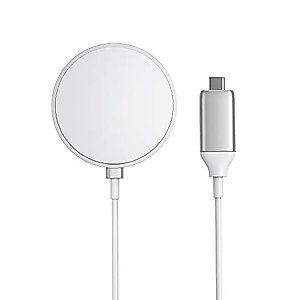 Magnetic Wireless Charger, Anker Wireless Charger with 5ft Built in USB-C Cable, PowerWave Magnetic Pad, 7.5W Charging for iPhone 13 / 13 Pro / 13 Pro Max / 13 mini / 12 / 12 Pro (No AC Adapter)