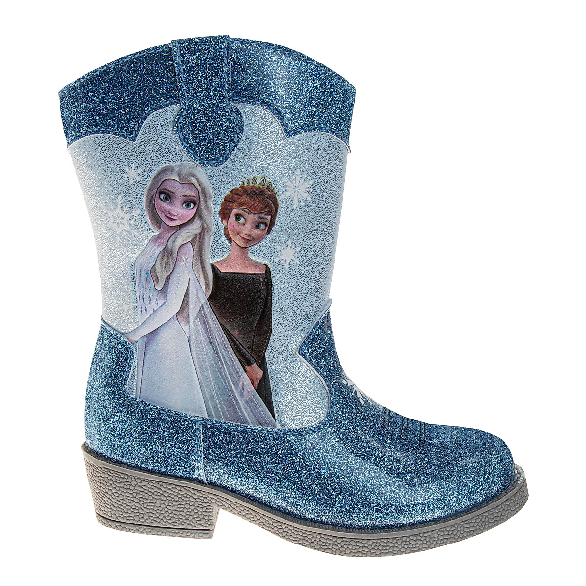 Disney Frozen Cowgirl Western Boots - Elsa and Anna cowboy boot - Blue (size 8 Toddler)