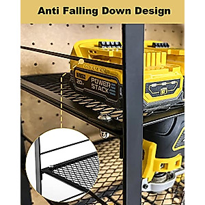HAVEDAWN 4 Layers Power Tool Organizer, Larger Capacity, Tool Organizers and Storage, Drill Holder Wall Mount, Tool Storage Rack for Garage Pegboard, Cordless Drill Charging Station,Father's Day Gifts