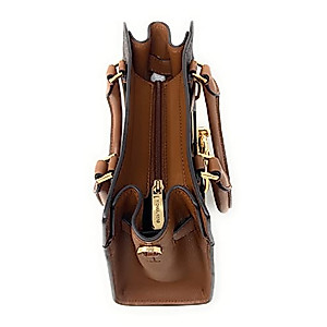 Michael Kors HAMILTON SMALL SATCHEL SHOULDER CROSSBODY BAG MK SIGNATURE BROWN