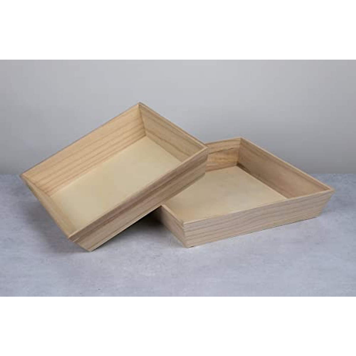 PacknWood 210WOODTRAY3939-‘‘NOAH3939’’ Heavy Duty Wooden Tray-Biodegradable Wood Serving Trays,Bamboo Trays for Eating,Parties,Wedding,Dessert,Birthdays, Serveware Appetizer 17”x 17”x1.75" in|10 pcs