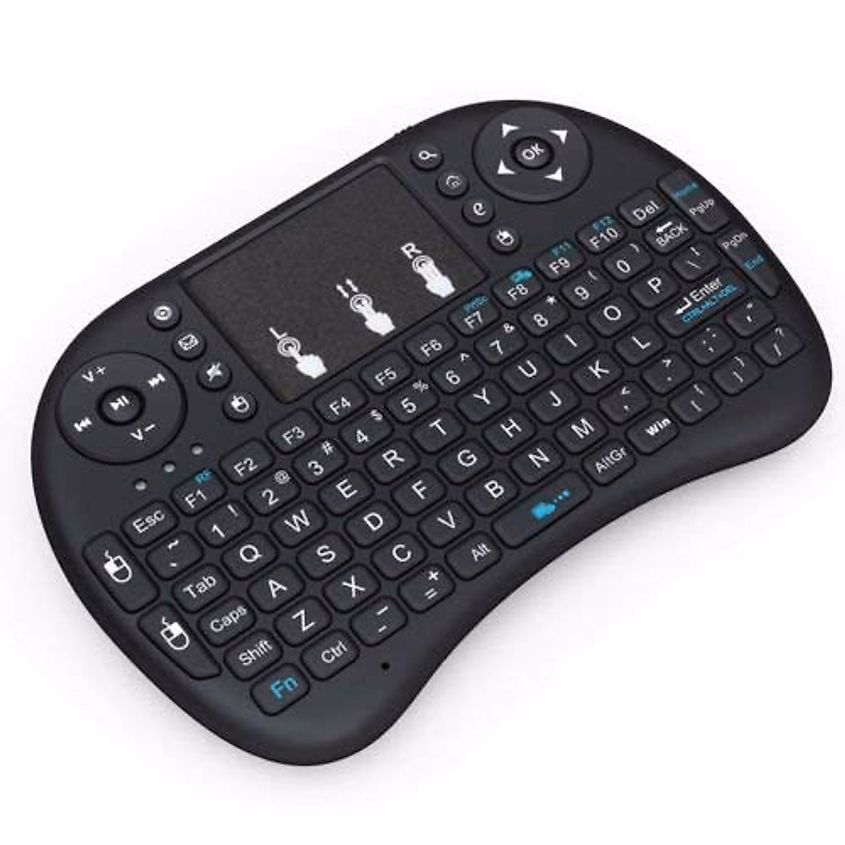BFTECH 2.4GHz Mini Wireless Keyboard with Touchpad Mouse,Handheld Remote,Pi 2/3,KODI Android TV Box, HTPC/IPTV, Windows 7 8 10