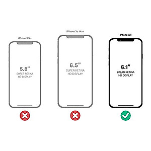 OtterBox iPhone XR Symmetry Series Case - CLEAR, ultra-sleek, wireless charging compatible, raised edges protect camera & screen