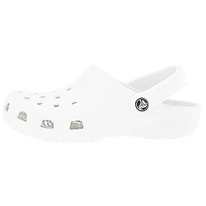 Crocs Unisex-Adult Classic Clogs (Best Sellers), White, 11 Men/13 Women