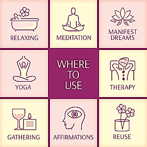 4 Healing Crystal Candle, Pisces Aries Candle - Amethyst 12 oz Manifestation Candle with Crystals Inside for Aries Gifts for Women | Zodiac Candle Gifts for Mom | Lavender Soothing Crystal Gifts