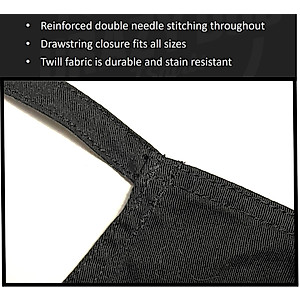 Cookout Apron The Food Has Weed In It Funny 420 Marijuana Smock (Black) - Black; One size