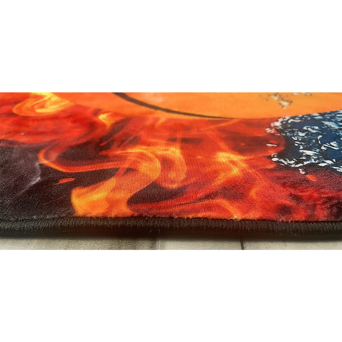 EDUMEYA Boys Teens Black Basketball Area Rug for Bedroom Living Room Sports Non-Slip Floor Doormats Mat