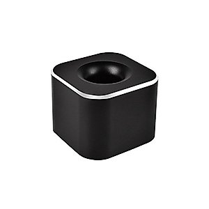 Coideal Metal Pen Stand Holder, Black Mini Aluminum Pen Base Single Hole for Toothbrush Brush, Students and Office