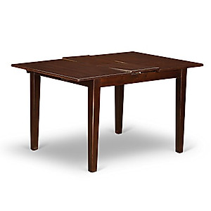 East West Furniture NOCA3-MAH-LC Dining Set, 3-piece, Mahogany Finish