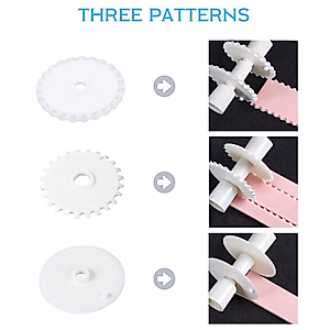 WUSIO DIY Wheel Roller Pary Mold Dough Roller Ribbon Lace Cutters Fondant Derating Mold Border Cutting Cake Tool