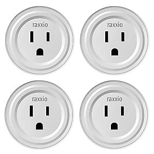 Raxxio Smart Plug, WiFi Outlet to Activate Your Devices with Wireless Control, Smart Outlet Socket Works with Mobile Apps, Amazon Alexa Smart Plugs, Google Home Smart Plugs, No Hub Required (2 Pack)