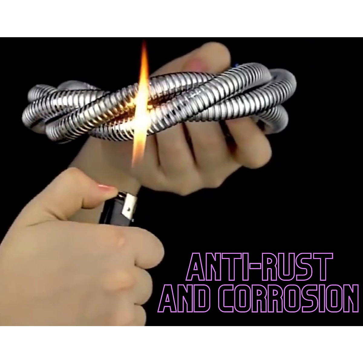 Shower Hose Extra Long Extension Attachment For Handheld Showerhead & Bidet - Flexible Replacement For Stainless Steel Metal Shower Cord - 2m 79inch