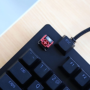 BYNNIX 4Pcs Red Optical Switches V2 Hot Swap Slient Liner Switch for Huntsman Elite Gaming Mechanical Keyboard Huntsman Elite Gaming Keyboard v2 Linear clicky
