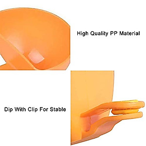 8 PCS Dip Clips, Youthful Assorted Plate Clip-on Holder Plate Clip Container Dish Colorful Dip Holder Plate Grab Clip-on Bowl for Tomato Sauce Salt Vinegar Sugar Flavor Spice Bowl - Random Color (8)