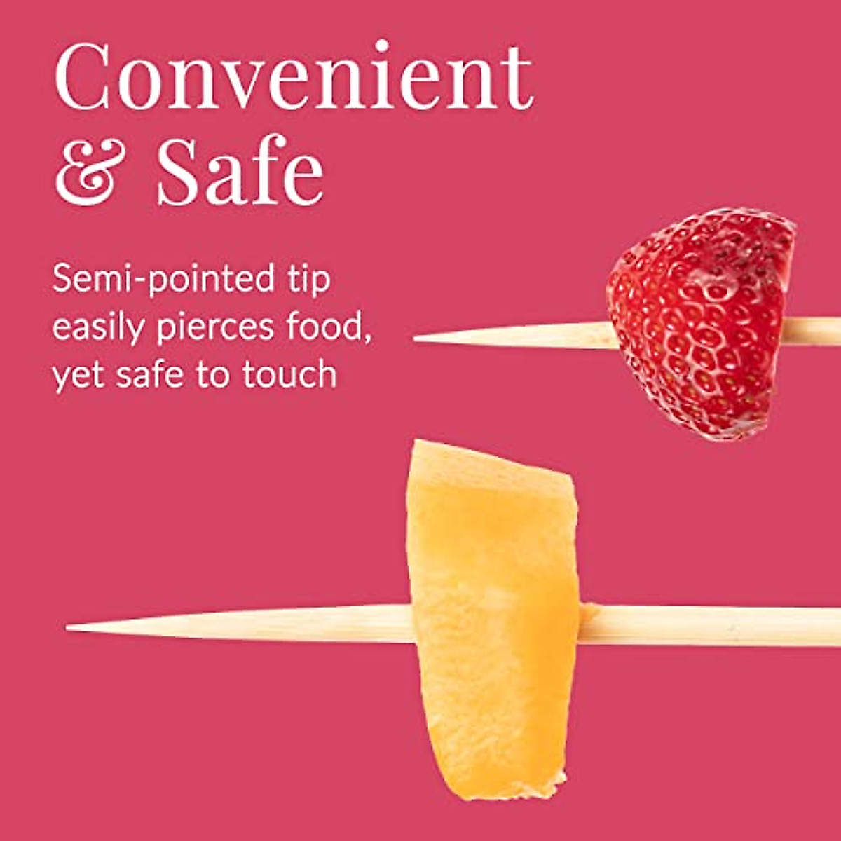 Prestee 100 Pack Bamboo Skewers for Crafts, Grilling BBQ, Kabobs, 12-Inch Brown - Wooden Skewers 12 Inch, Bamboo Skewers 12 Inch, Skewers for Kabobs, Skewer Sticks Variety Size, Wood Skewers