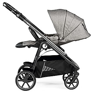 Peg Perego Veloce - Compact Full Featured Lightweight Stroller - Compatible with All Primo Viaggio 4-35 Infant Car Seats - Made in Italy - City Grey (Grey)