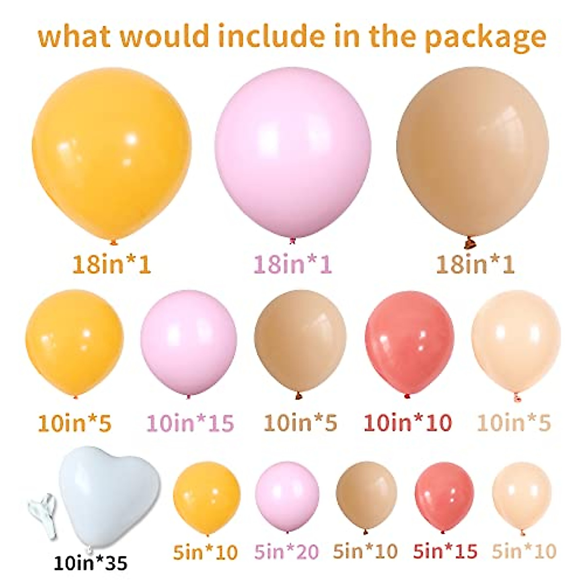 155Pcs Daisy Balloon Arch Garland Kit Macaron Pink Yellow Orange White Heart Balloons with Plum Clip Daisy Shaped Flower for Two Groovy Party Decor Daisy Theme Wedding Birthday Baby Shower