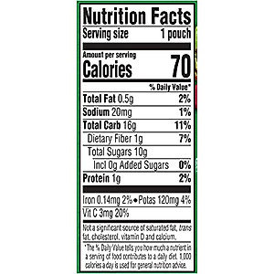 Gerber Organic Baby Food Pouches, Toddler, WonderFoods, Banana Strawberry Beet & Oatmeal, 3.5 Ounce