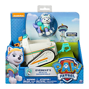 Paw Patrol Everest's Rescue Snowmobile, Vehicle & Figure