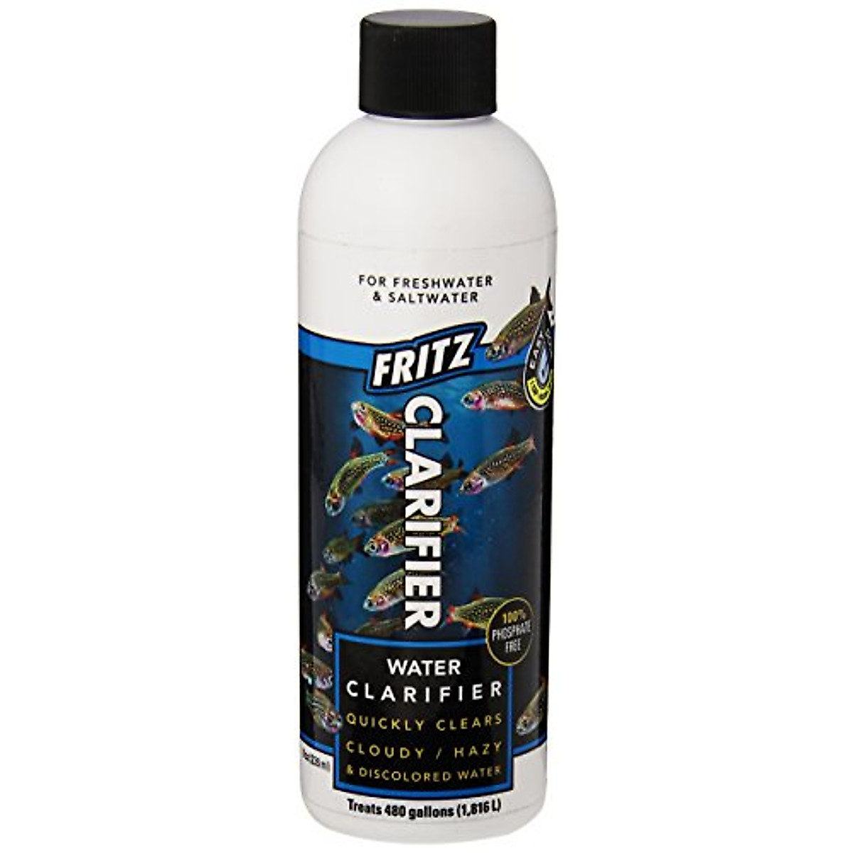 Fritz Aquatics 80176 Fritz Water Clarifier for Fresh and Salt Water Aquariums, 8-Ounce