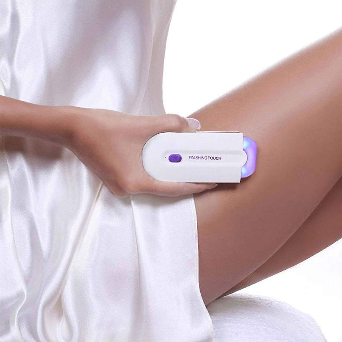 5.9x3.3x1 inch Female epilator, rechargeable lady electric shaver for arms, armpits, bikini line, legs, back(Purple+white)