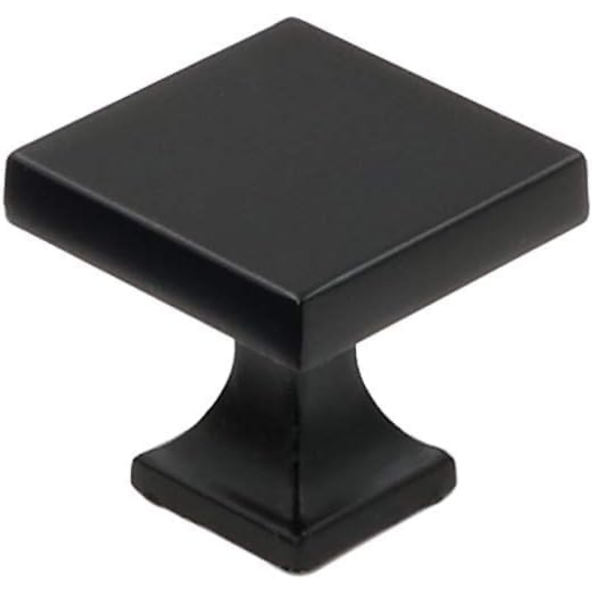 goldenwarm 20 Pack Black Cabinet Knobs for Dresser Drawers Kitchen Hardware Handles 1.1 inch Width Square Knob for Cabinets,Zinc Alloy