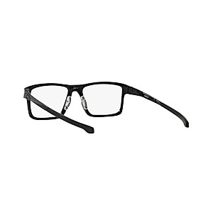 Oakley Men's OX8040 Rectangular Prescription Eyewear Frames, Satin Black, 54mm