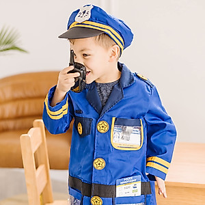 Melissa & Doug Police Officer Role Play Costume Dress-Up Set (8 pcs)