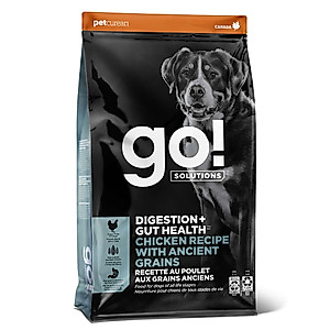 Go! Solutions Digestion + Gut Health, Dry Dog Food, Chicken Recipe with Ancient Grains, 3.5 lb Bag