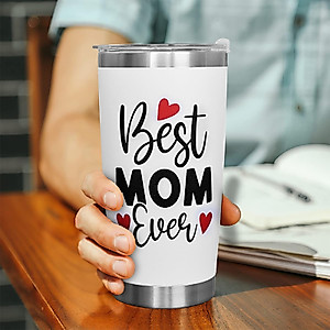 TIEEC Mom Tumbler - Mom Coffee Mug Tumbler 20oz - Best Mom Ever Tumbler - Mothers Day Gifts - Birthday Gifts for Mom - Number One Nutrition Facts Mom Coffee Tumbler
